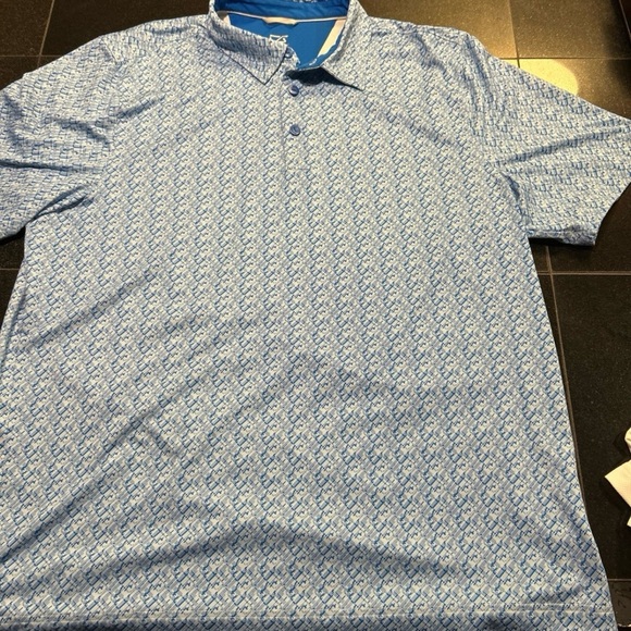 Cutter & Buck | Shirts | Mens Large Digital Blue Pattern Cutter Buck ...